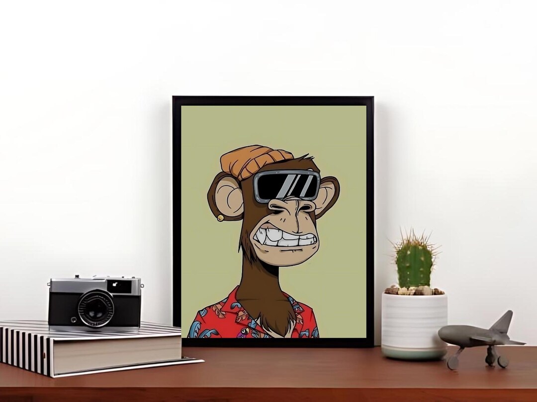 Amazing Ape Poster Wall Art, High-quality NFT Canva Design for Wall ...