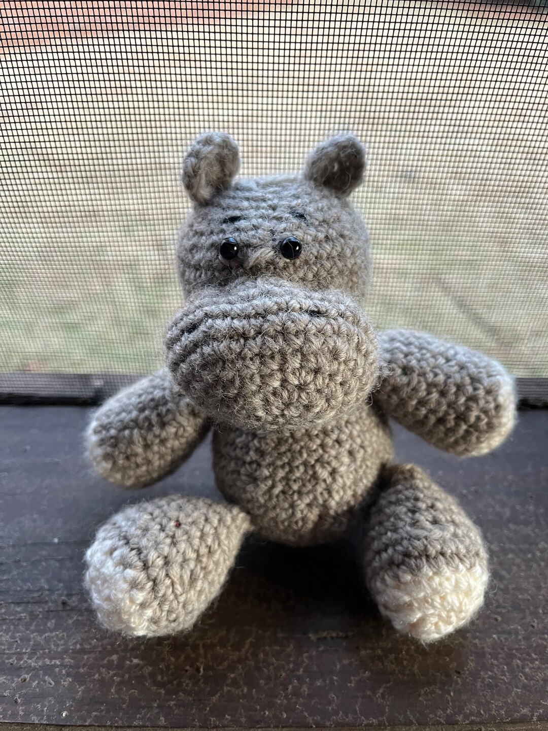 Homemade Crochet Hippo - Etsy