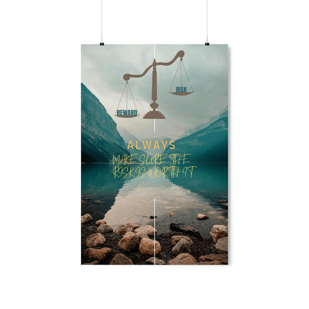 Risk to Reward Poster - Etsy