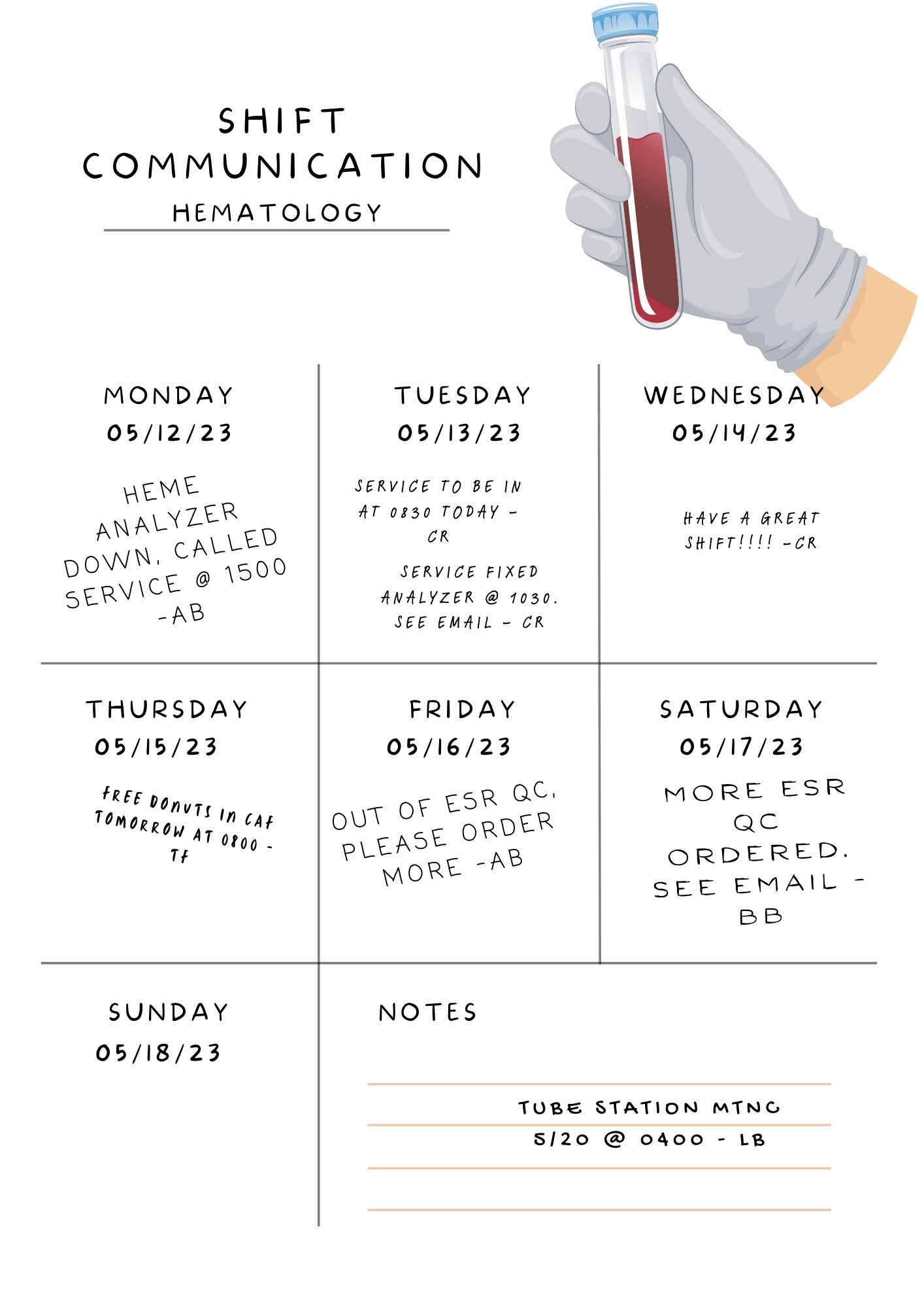 Lab Worksheets!! Qa/qc/to-do Lists, Bench Lists, and More!! MLT ...