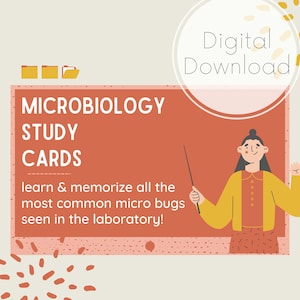 Microbiology Study Cards - Micro Notes - Mlt/mls/rn - Micro Notebook ...
