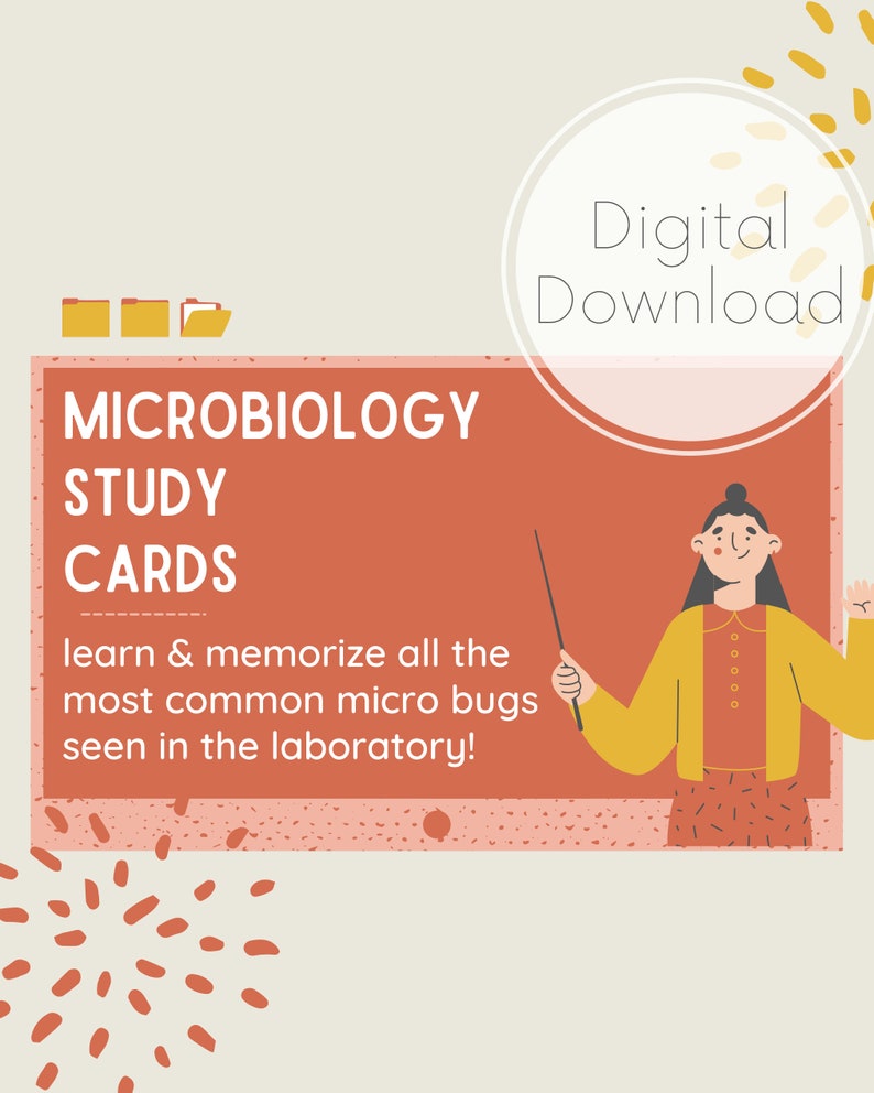 Microbiology Study Cards - Micro Notes - Mlt/mls/rn - Micro Notebook ...