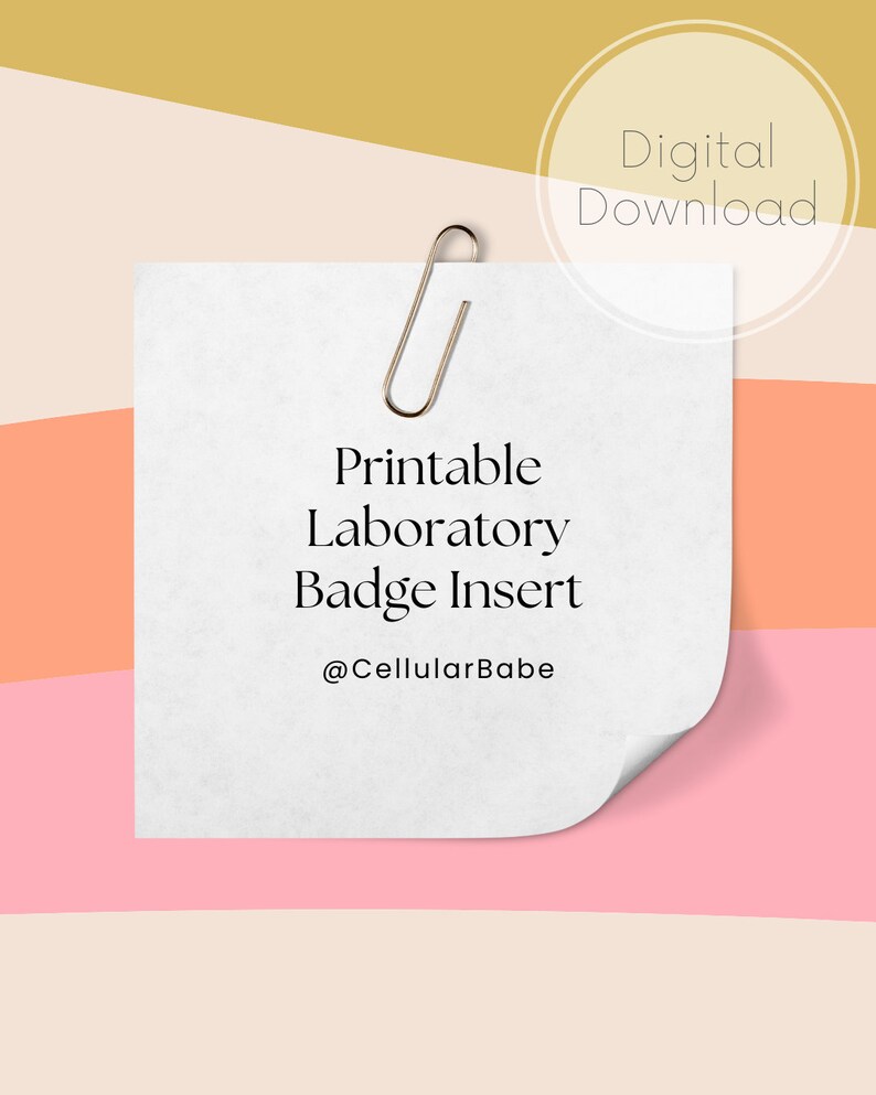 Correlate Lab Values to Patient Status - Printable Notebook or Badge ...