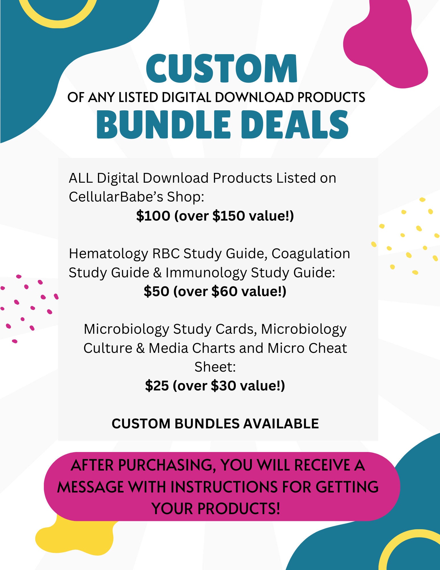 Custom Assortment of Digital Download Products, Bundle Deals - Mlt Mls ...
