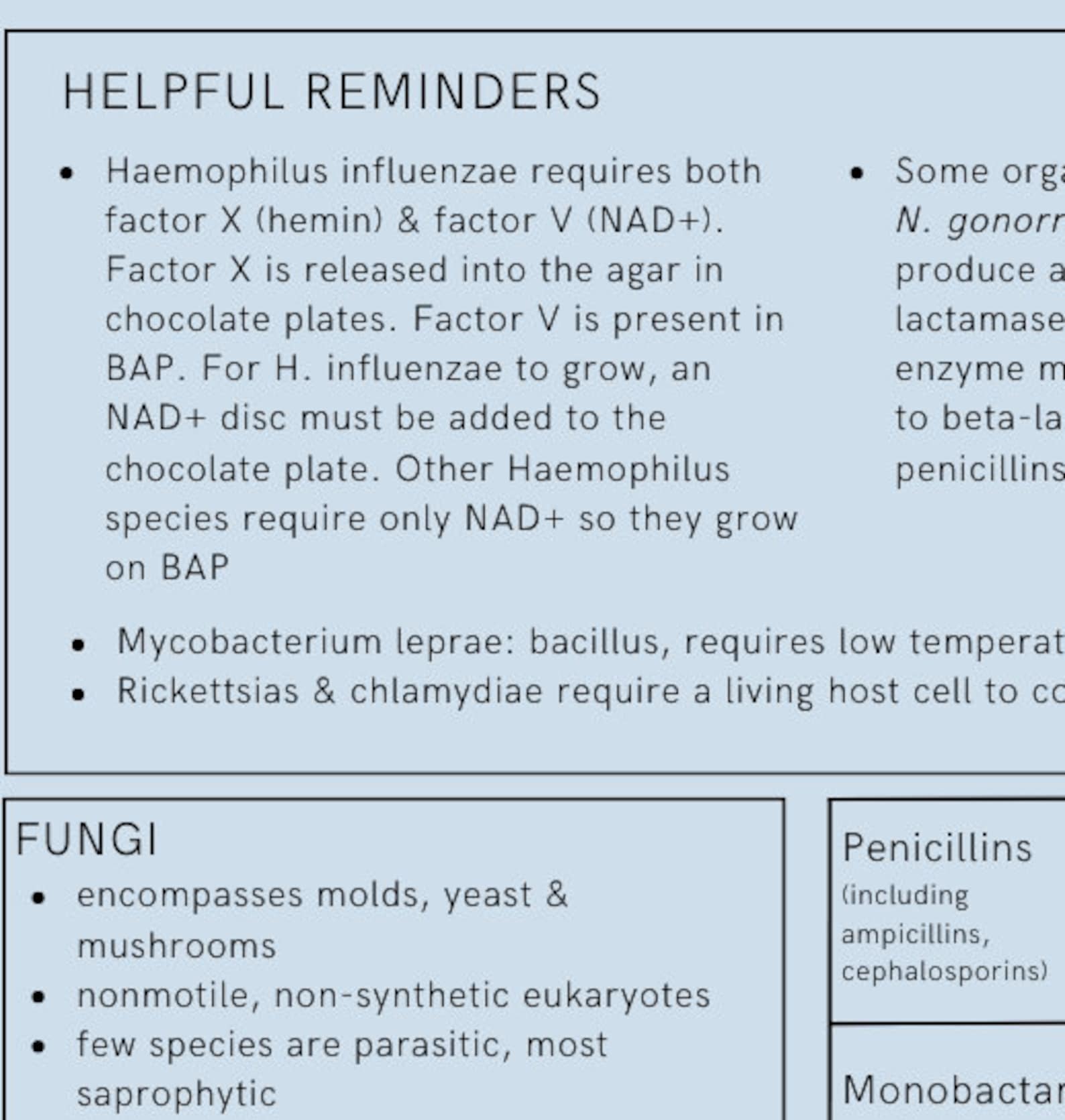 Micro Cheat Sheet! Microbiology/gram Stain/serology Notes - Mlt/mls ...