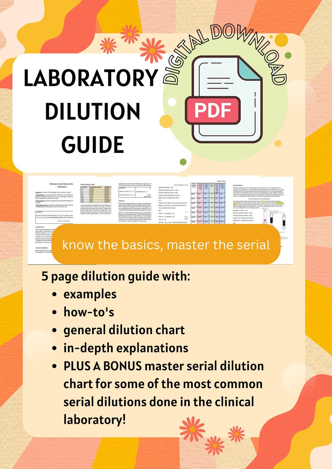 Dilution Guide Serial And Normal Clinical Laboratory Dilutions Mlt