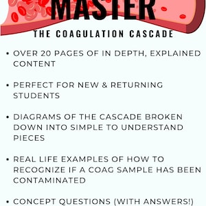 Coagulation Cascade Explained! Med Tech - Mlt/mls/rn - Study Guide ...