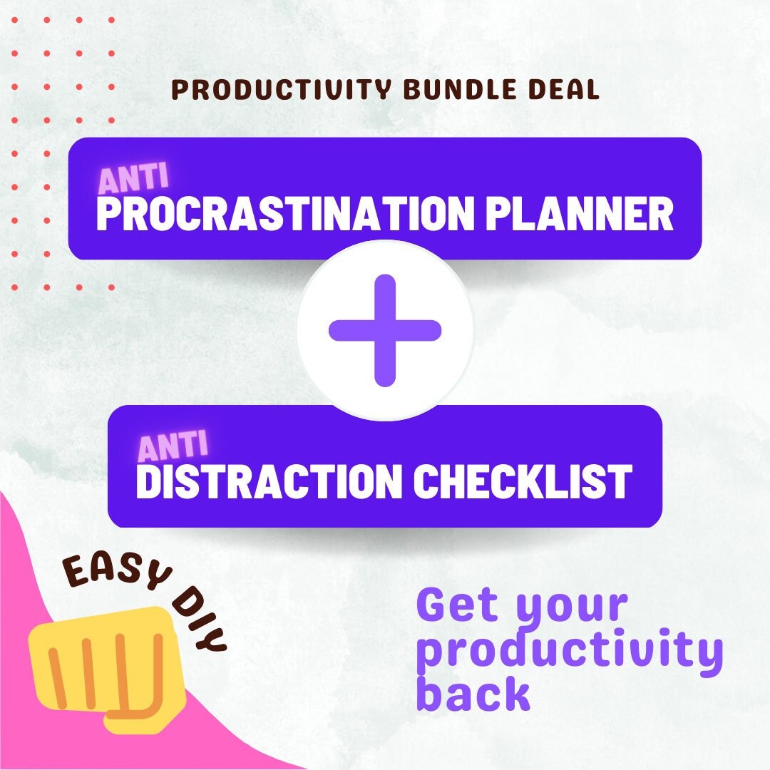 2025 Anti Procrastination Bundle - Etsy