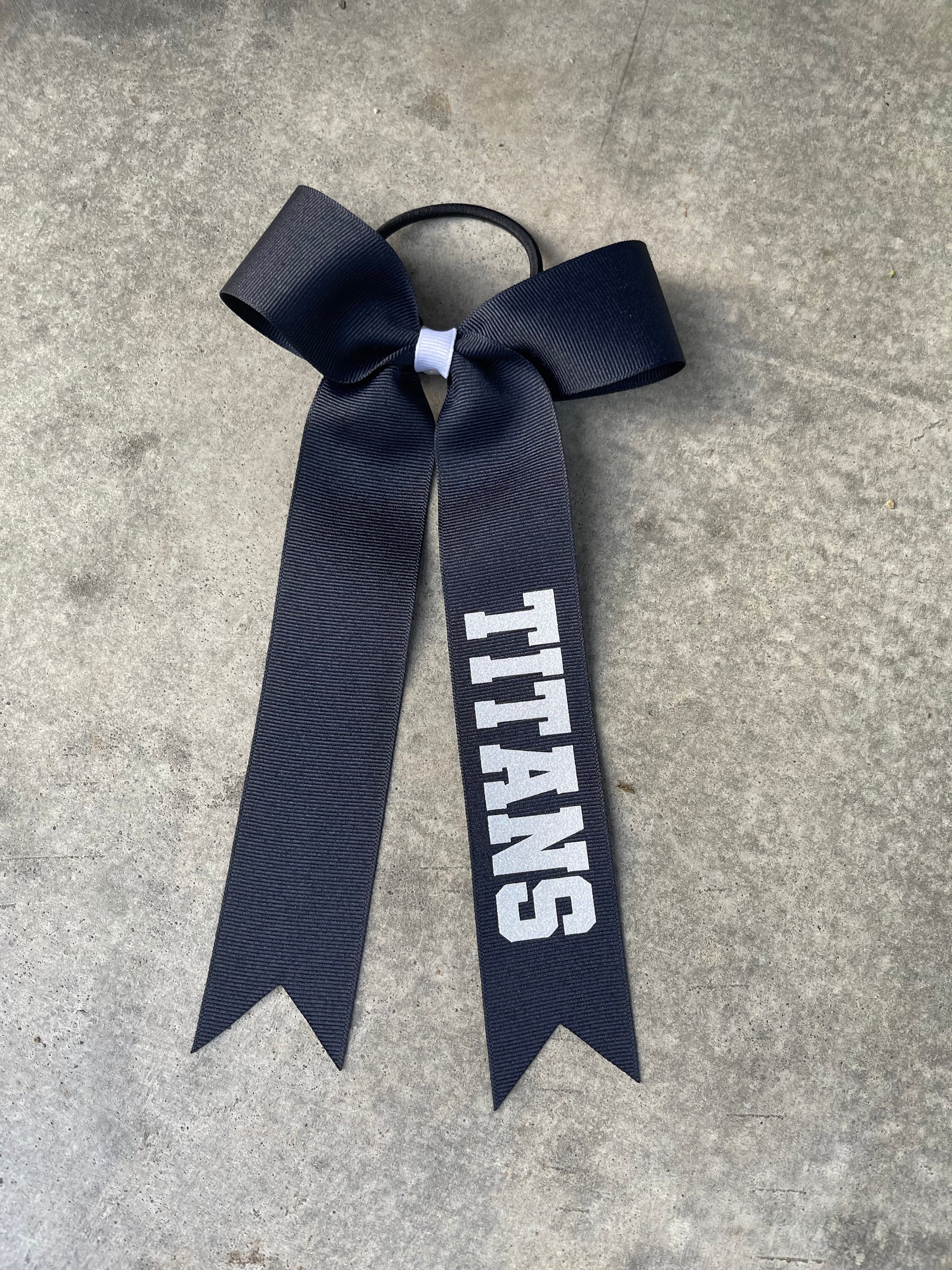 Custom College Style Cheer Bow/ Skinny Cheer Bow With Team Name - Etsy