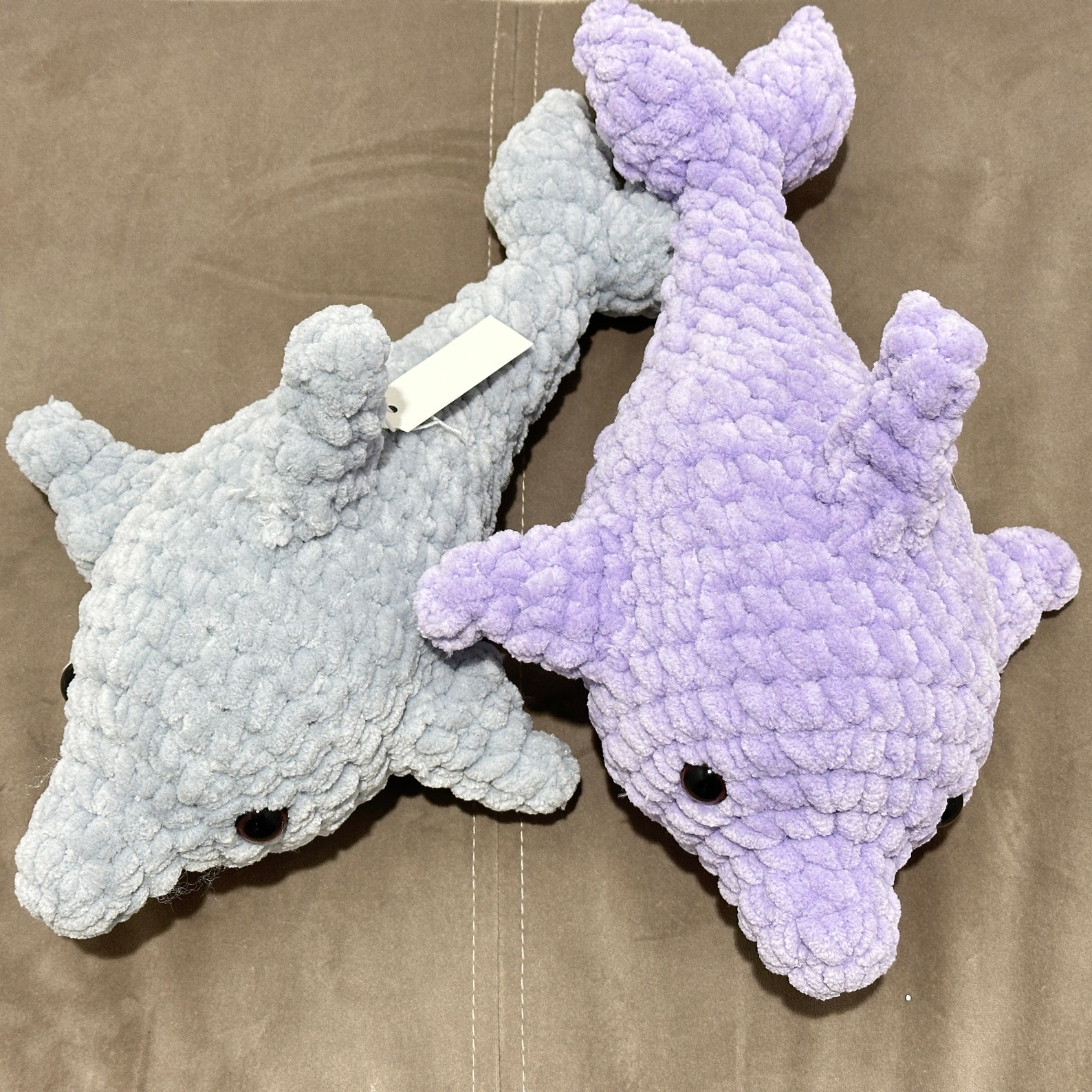 Handmade Fluffy Dolphin Plushie Toys | Home Deco | Amigurumi | Crochet ...