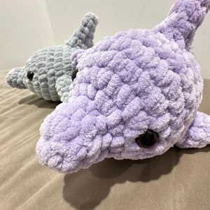 Handmade Fluffy Dolphin Plushie Toys | Home Deco | Amigurumi | Crochet ...