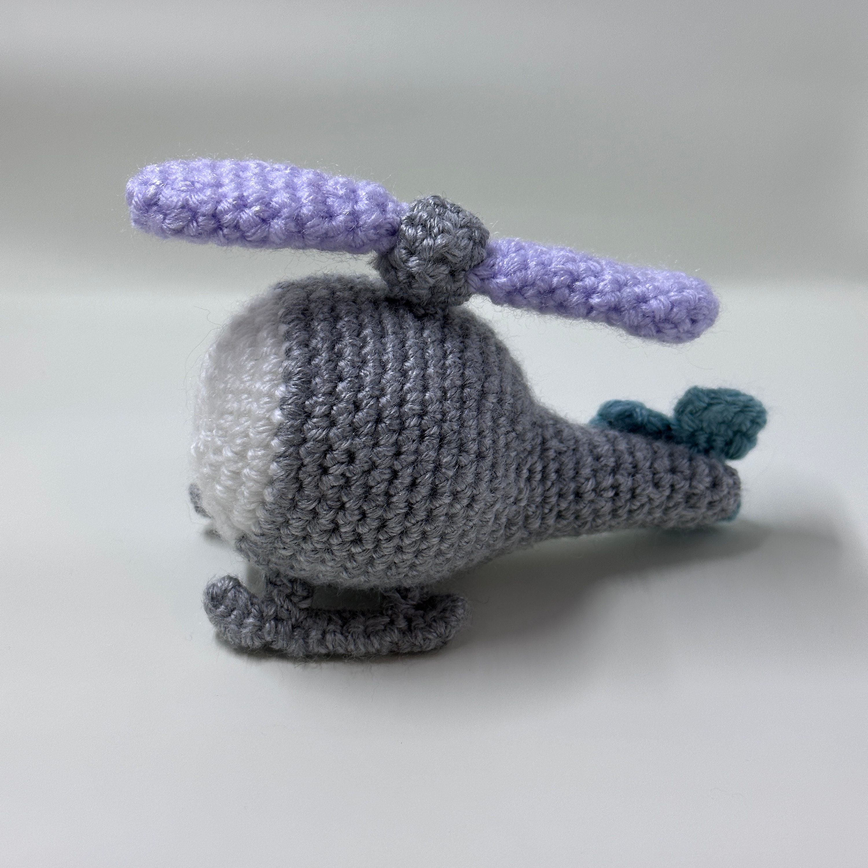 Handmade Helicopter Crochet Plushie Toys Mini Crochet Chopper Home Deco ...