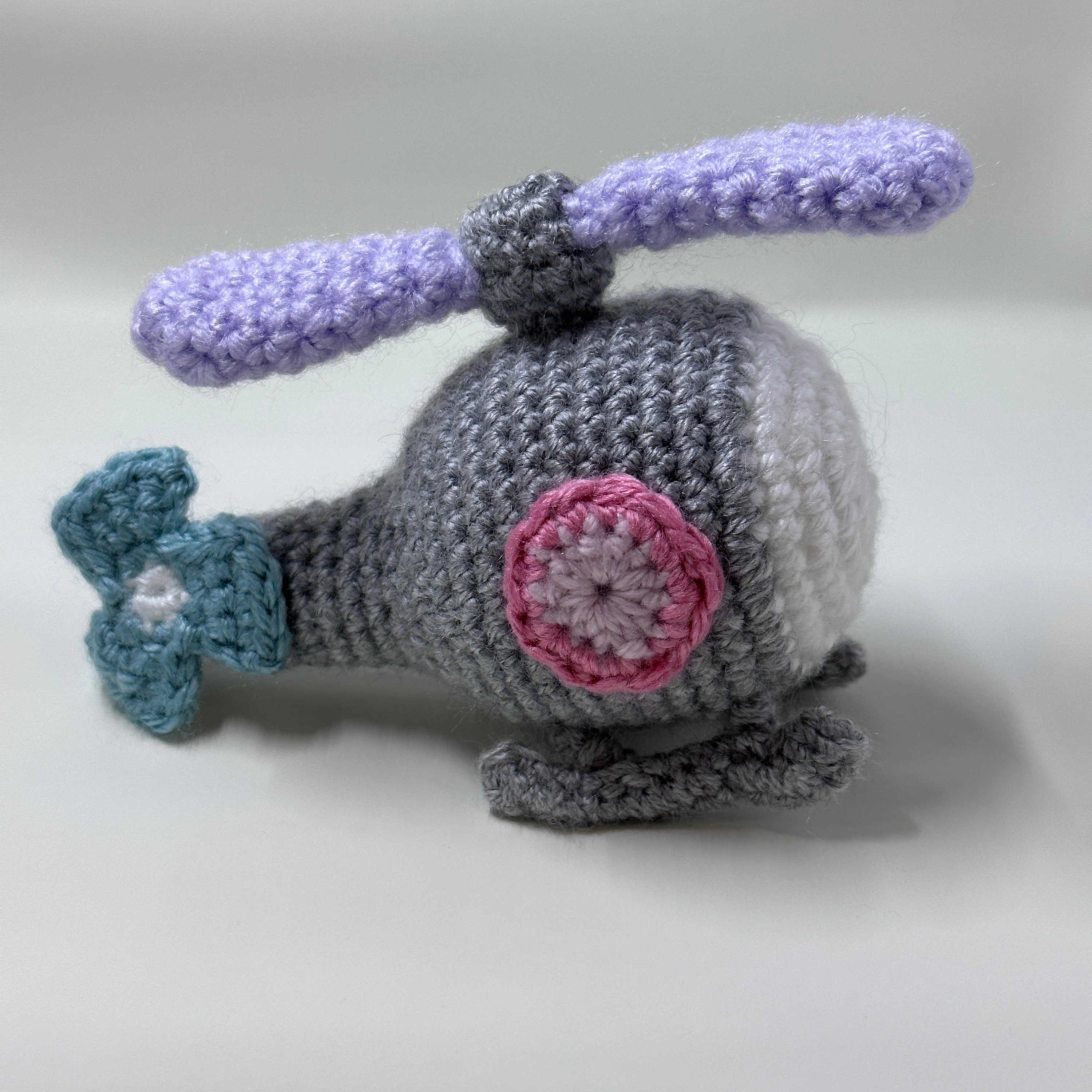Handmade Helicopter Crochet Plushie Toys Mini Crochet Chopper Home Deco ...