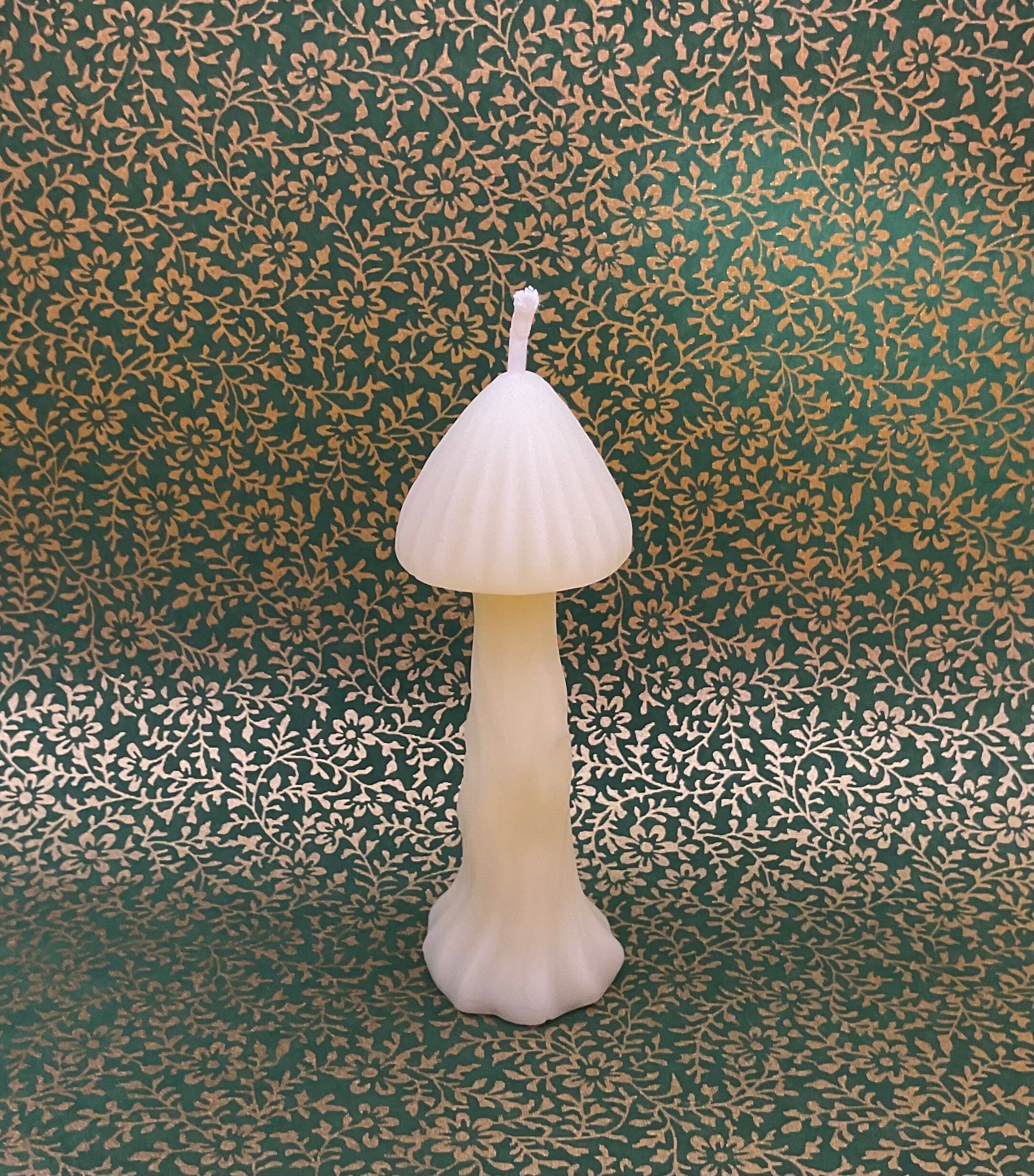 Tall Mushroom Toadstool Figure Beeswax Candle - Etsy