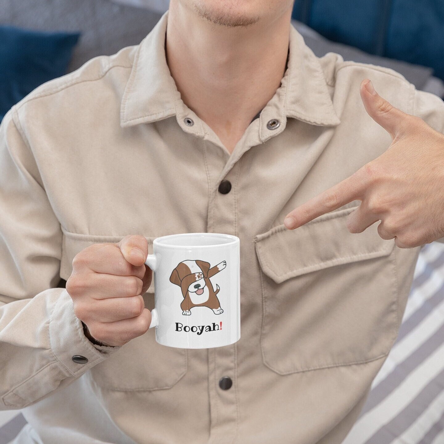 Booyah! Dog Mug, Dab Mug, Dog Dab Booyah Mug, Dog Mug, Dog Coffee Mug ...