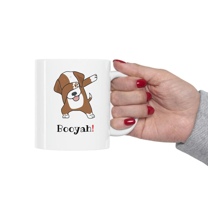 Booyah! Dog Mug, Dab Mug, Dog Dab Booyah Mug, Dog Mug, Dog Coffee Mug ...
