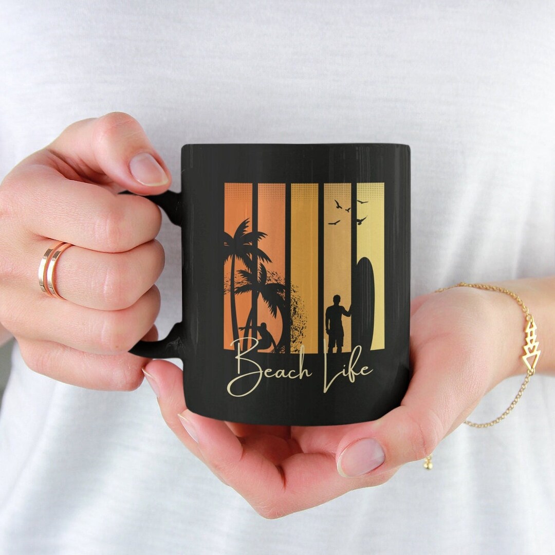 Beach Life Mug, Life is a Beach Mug, Life's a Beach Mug, Beach Mug ...