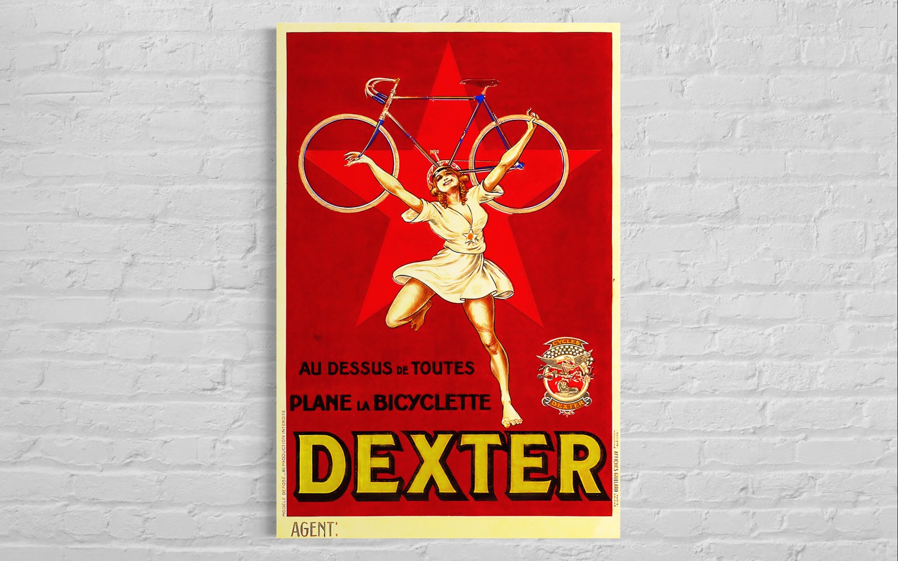Dexter Bicycles Poster, Bicycle Poster, Bicycle Art, Transportation ...