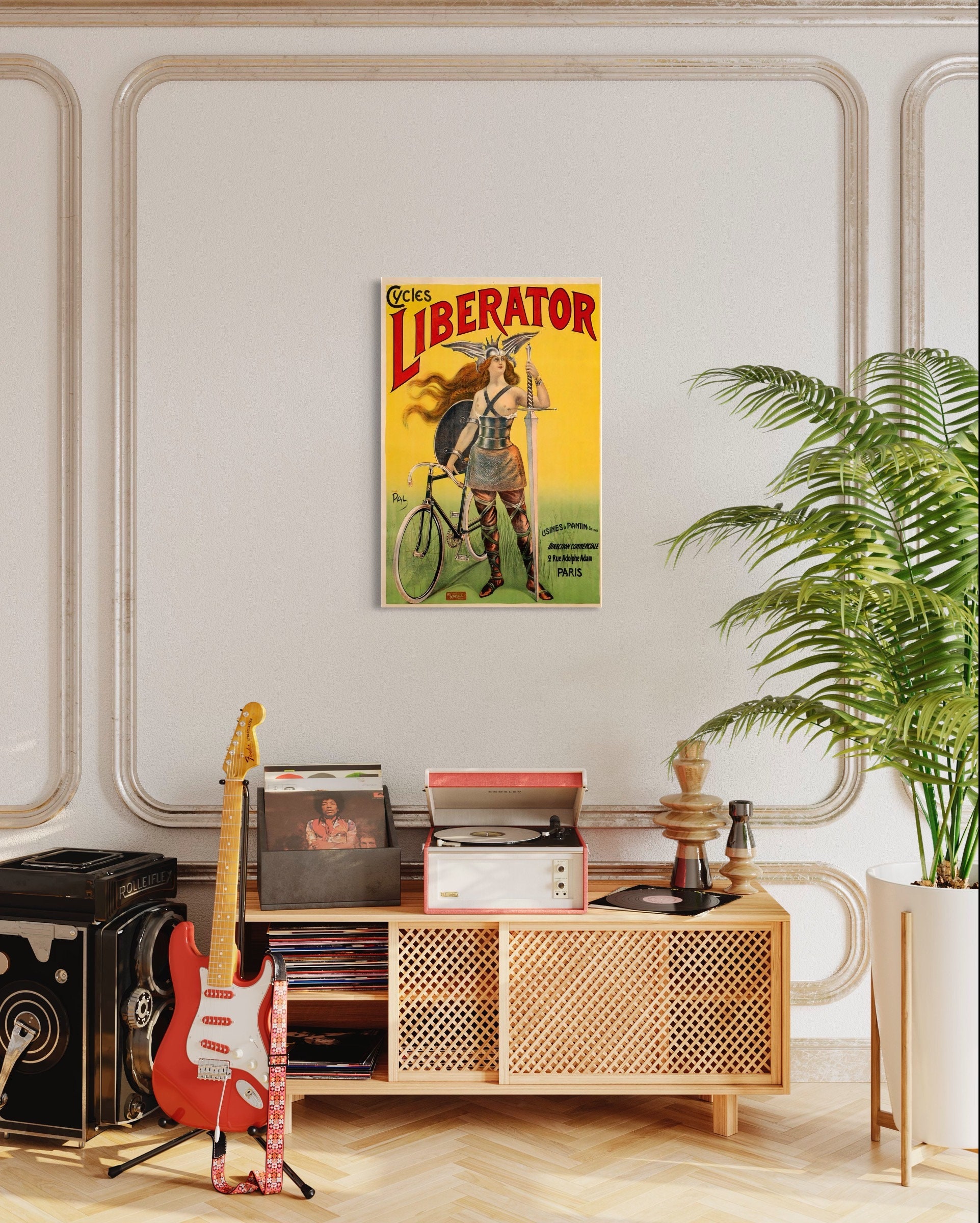 The Cycles Liberator, Poster, Art Deco Image, French Advertising ...