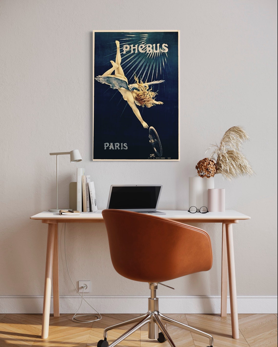 Phebus Bicycles Paris Poster, Vintage Advertising Reproduction ...