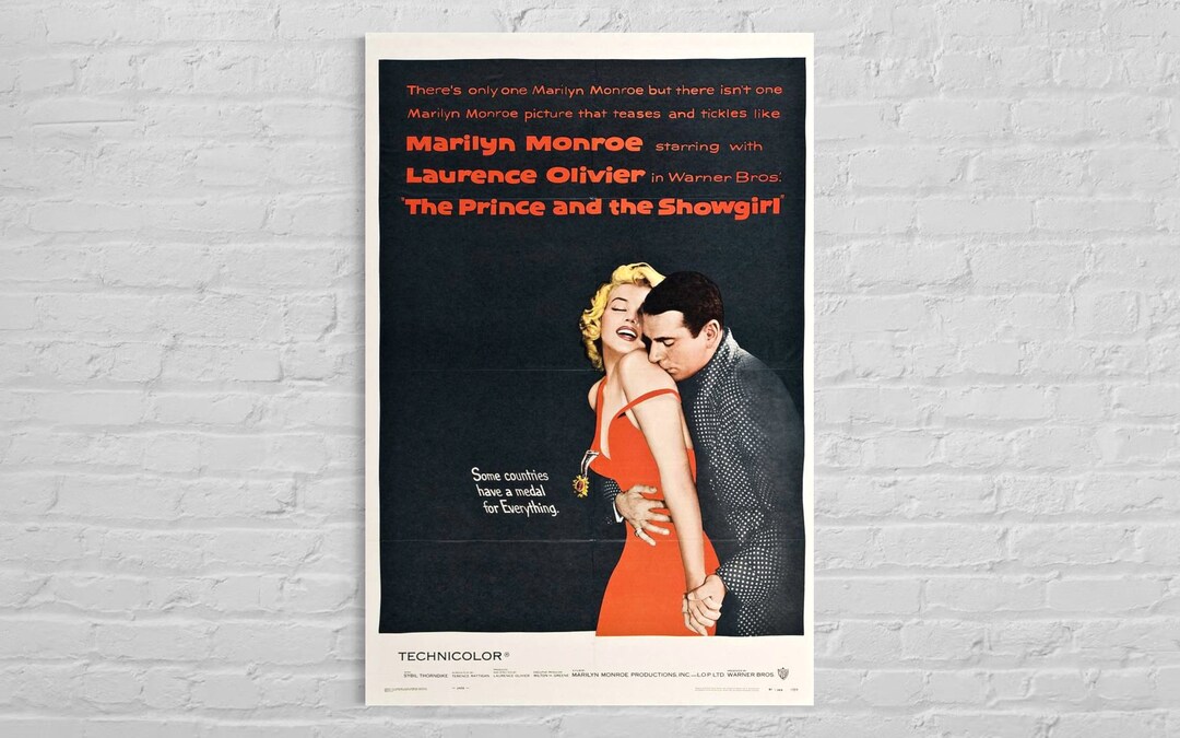 The Prince and the Showgirl Movie Poster Reproduction, Originally ...