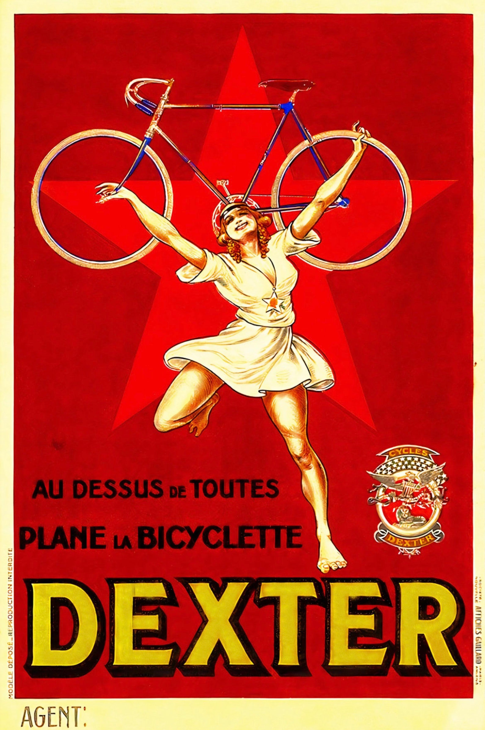 Dexter Bicycles Poster, Bicycle Poster, Bicycle Art, Transportation ...