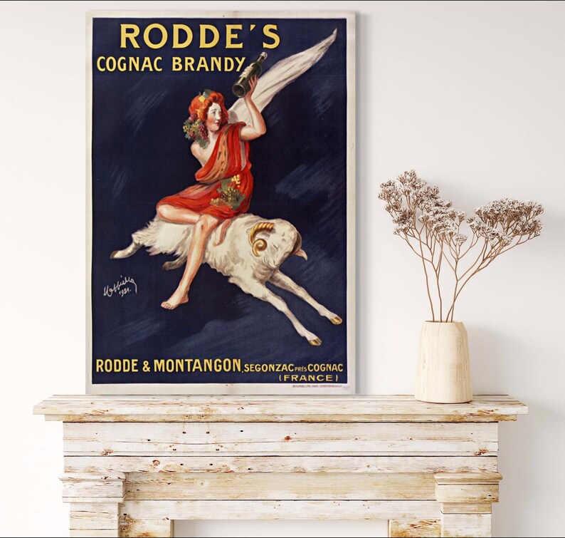 Riddles Cognac Brandy Poster Reproduction Designed by Leonatto ...