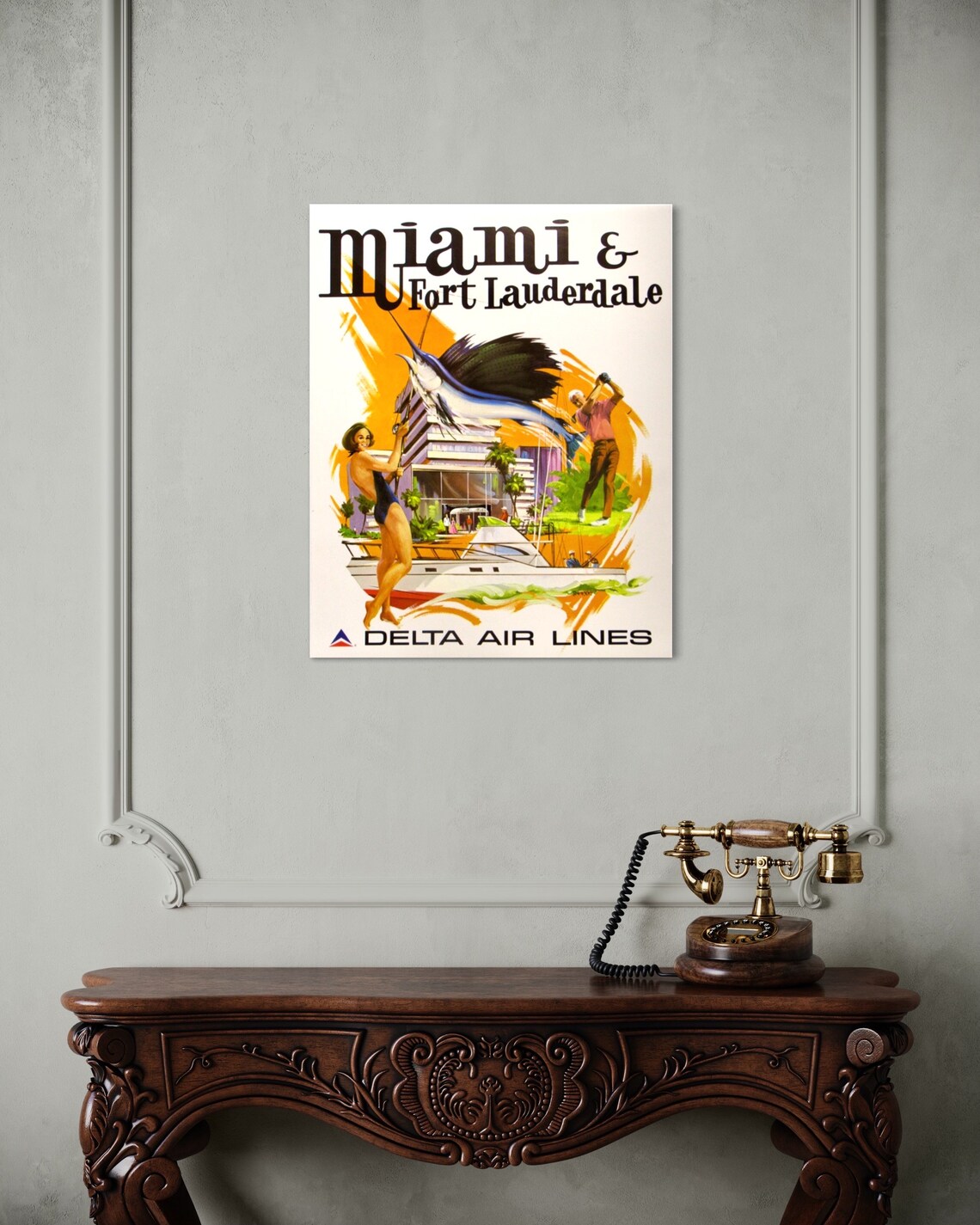 Miami Travel Poster, Wall Art, US Travel Poster, - Etsy