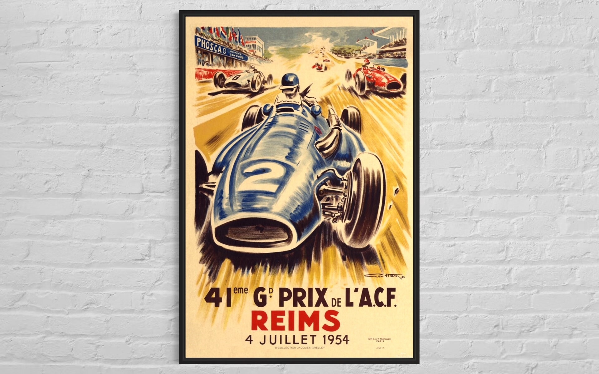 Grand Prix Reims 1954, Racing Posters, Auto Posters, Auto Related Art ...