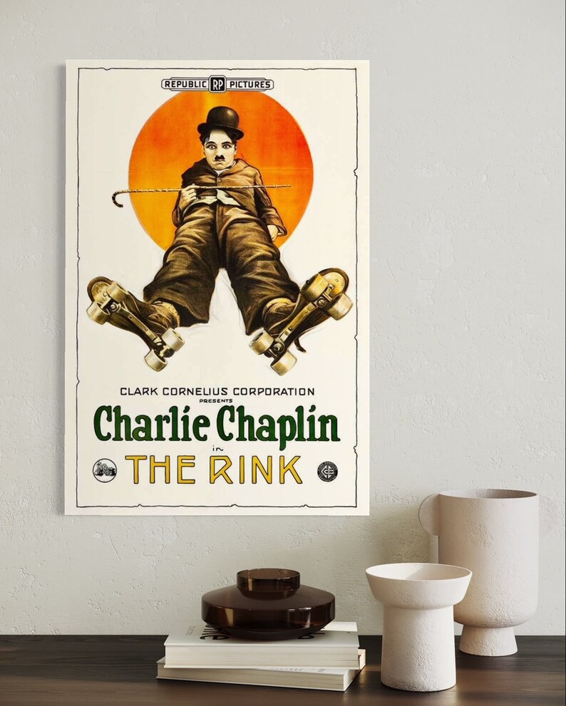 Charlie Chaplin the Rink Movie Poster - Etsy