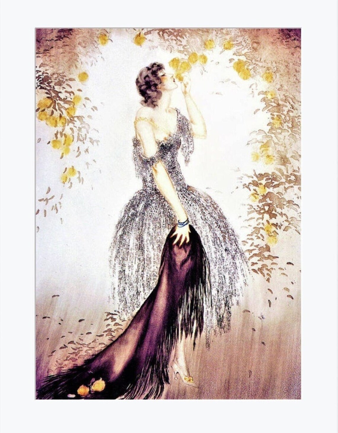 Louis Icart's Black Shawl Reproduction. Interesting Wall Art, Art Deco ...