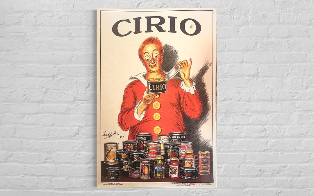 Cirio Foods Poster Reproduction Designed by Leonatto Cappellio Art Deco ...