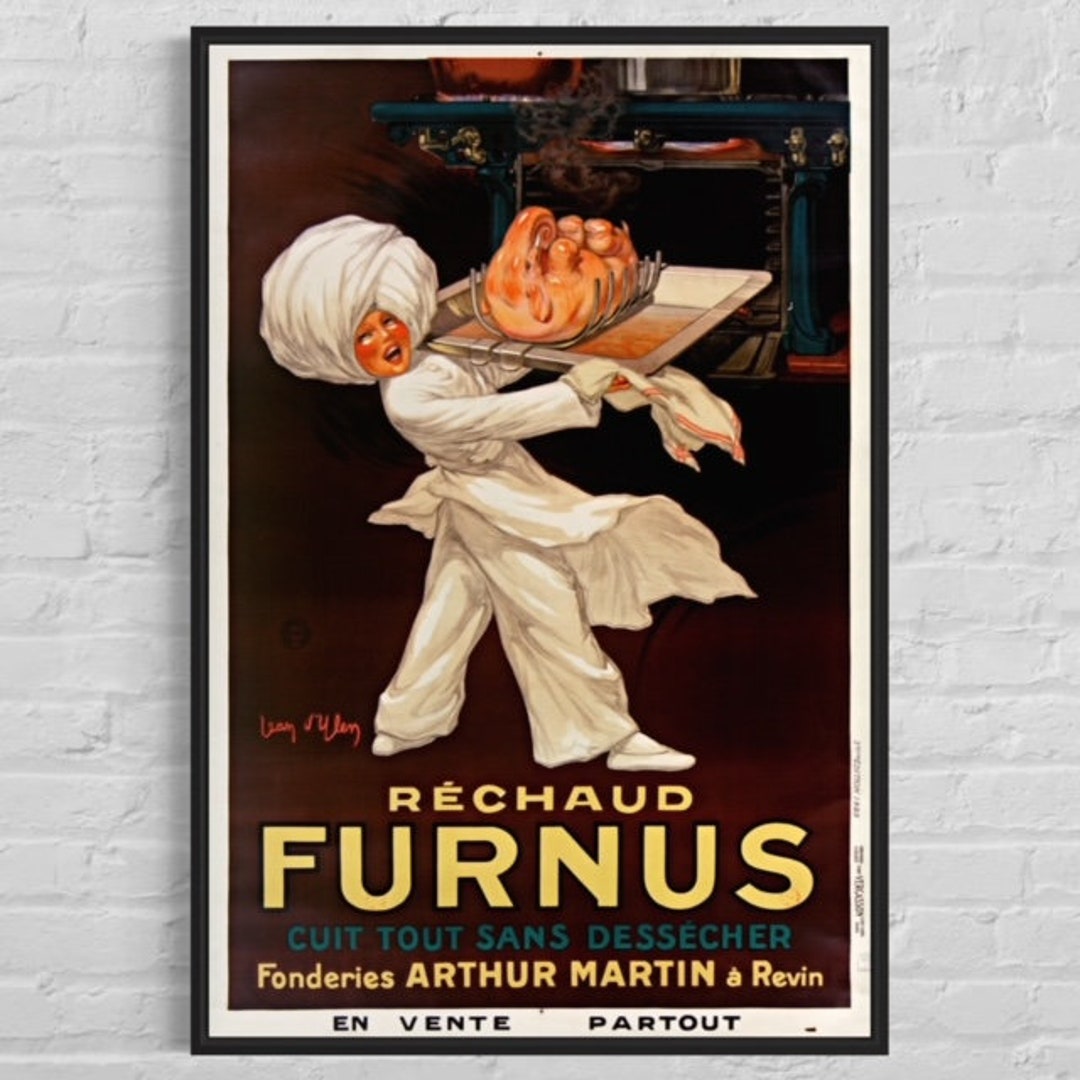 Rechaud Furnus, 1927 by Jean Paul Beguin. Vintage Poster Reproduction ...