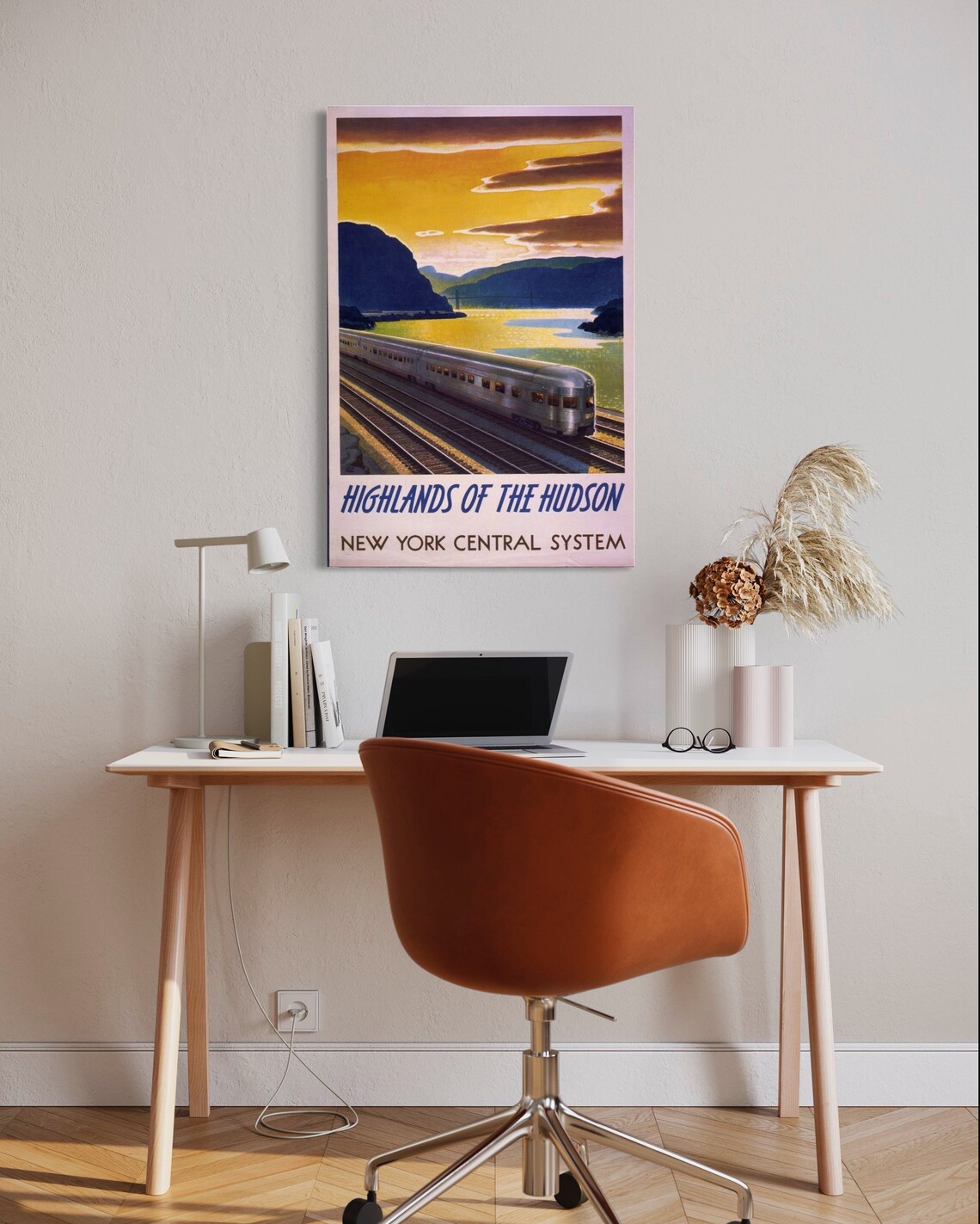 Highlands of the Hudson Train Poster, New York Transportation, New York ...