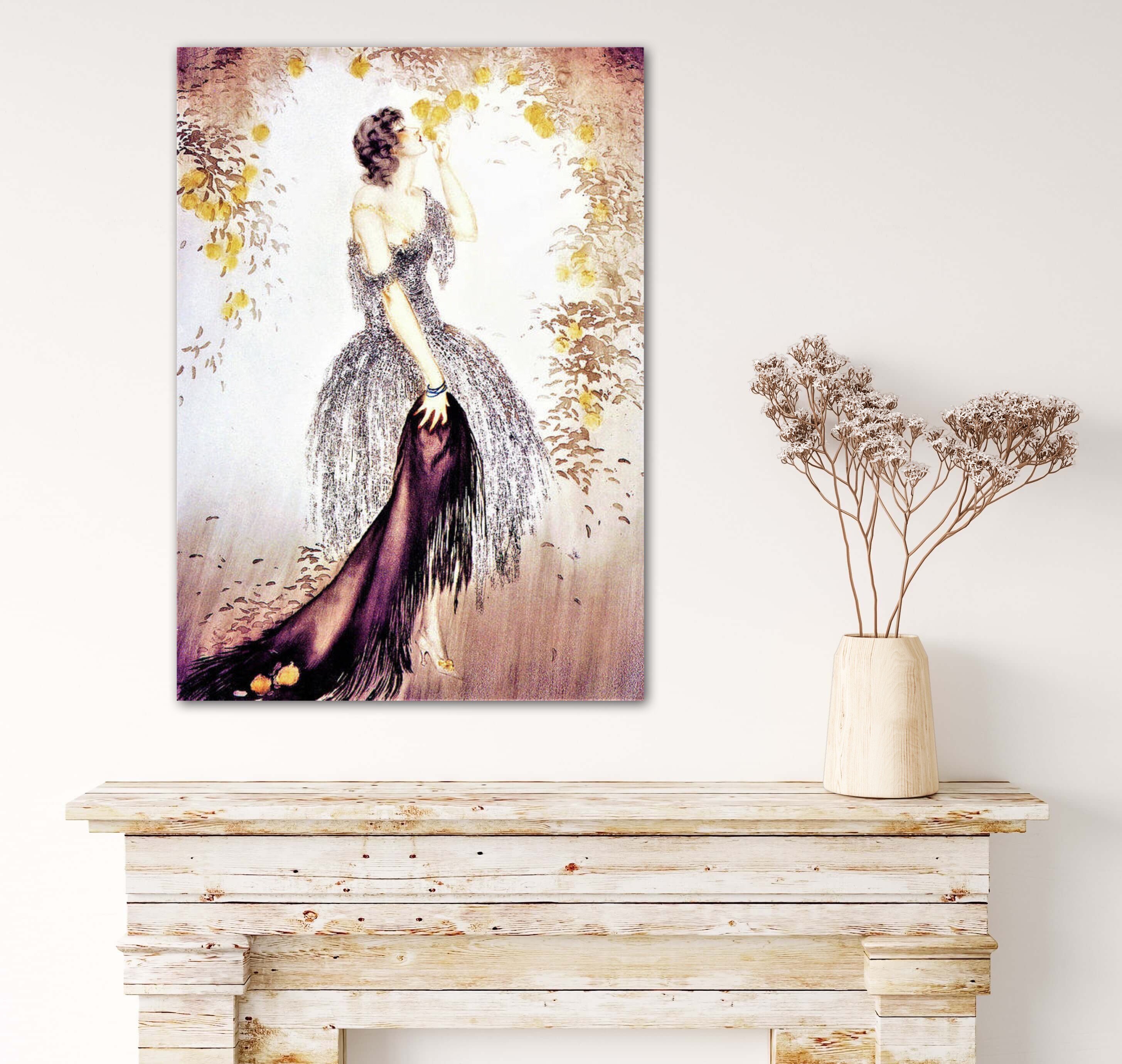 Louis Icart's Black Shawl Reproduction. Interesting Wall Art, Art Deco ...