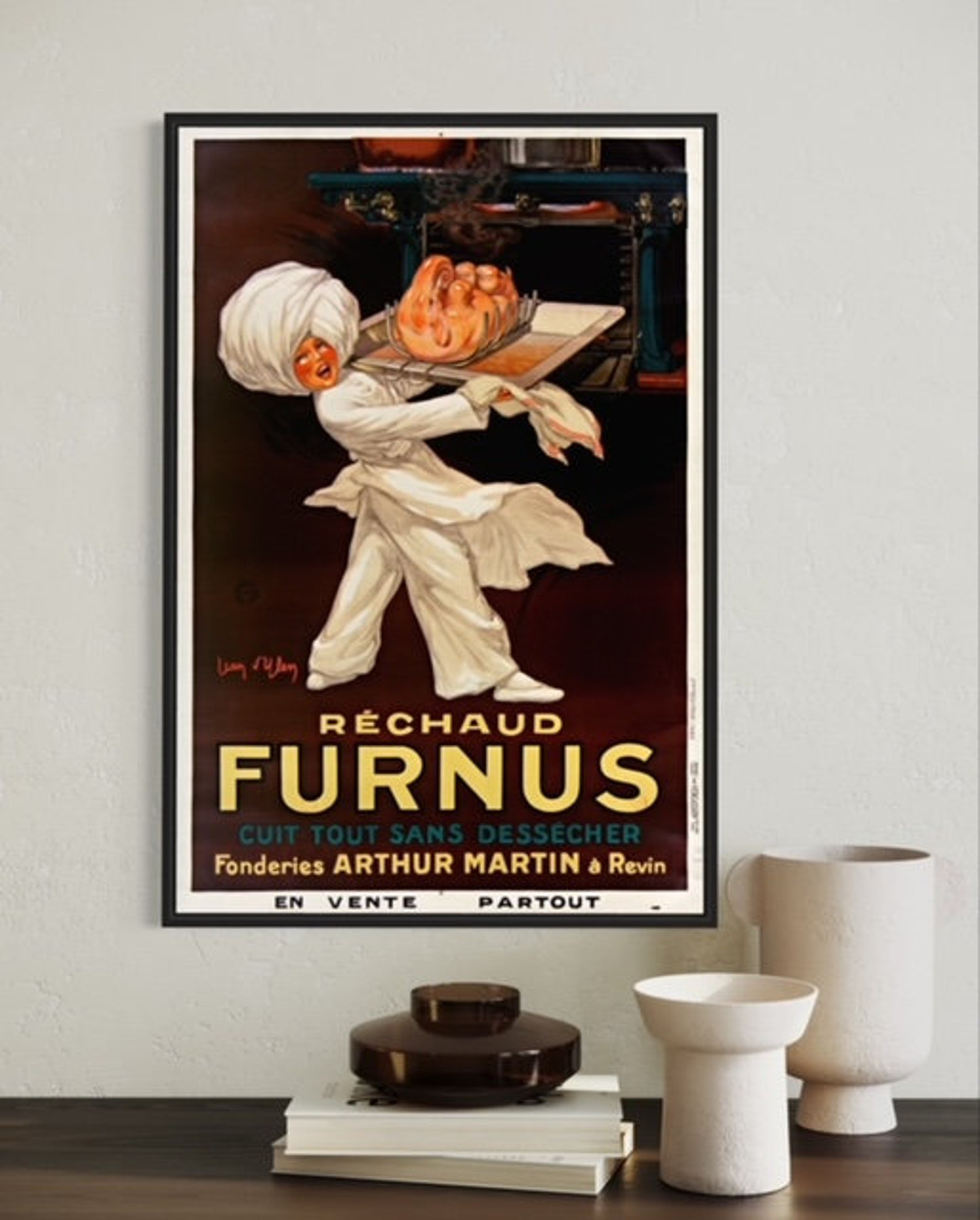 Rechaud Furnus, 1927 by Jean Paul Beguin. Vintage Poster Reproduction ...