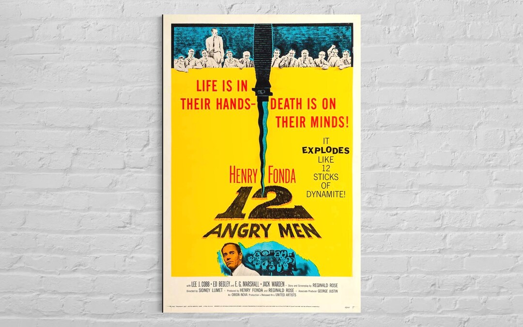 12 Angry Men Movie Poster Reproduction, Wall Art, Movie Posters - Etsy