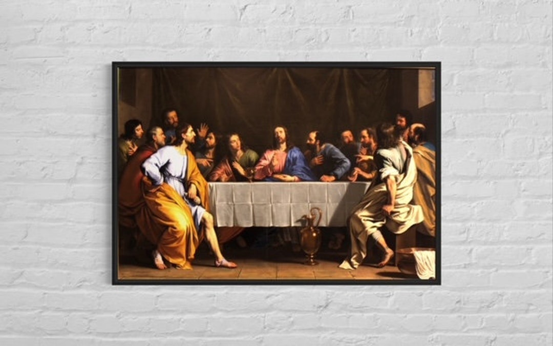 Last Supper-philippe De Champaigne Painting Poster Reproduction, Wall ...