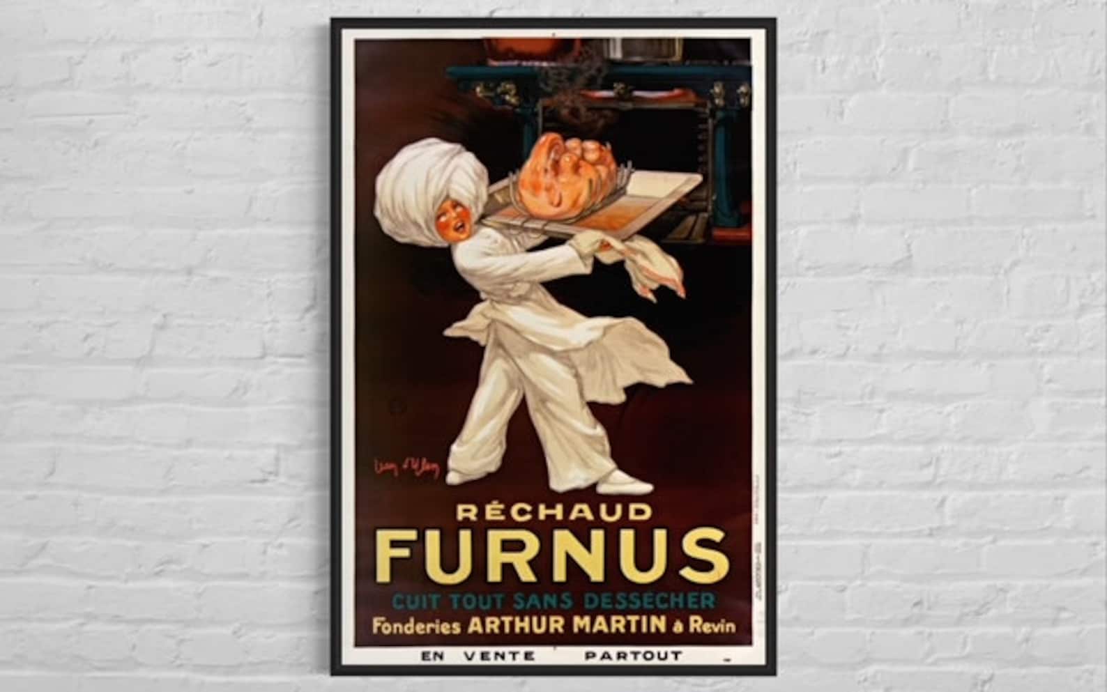 Rechaud Furnus, 1927 by Jean Paul Beguin. Vintage Poster Reproduction ...