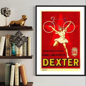 Dexter Bicycles Poster, Bicycle Poster, Bicycle Art, Transportation ...