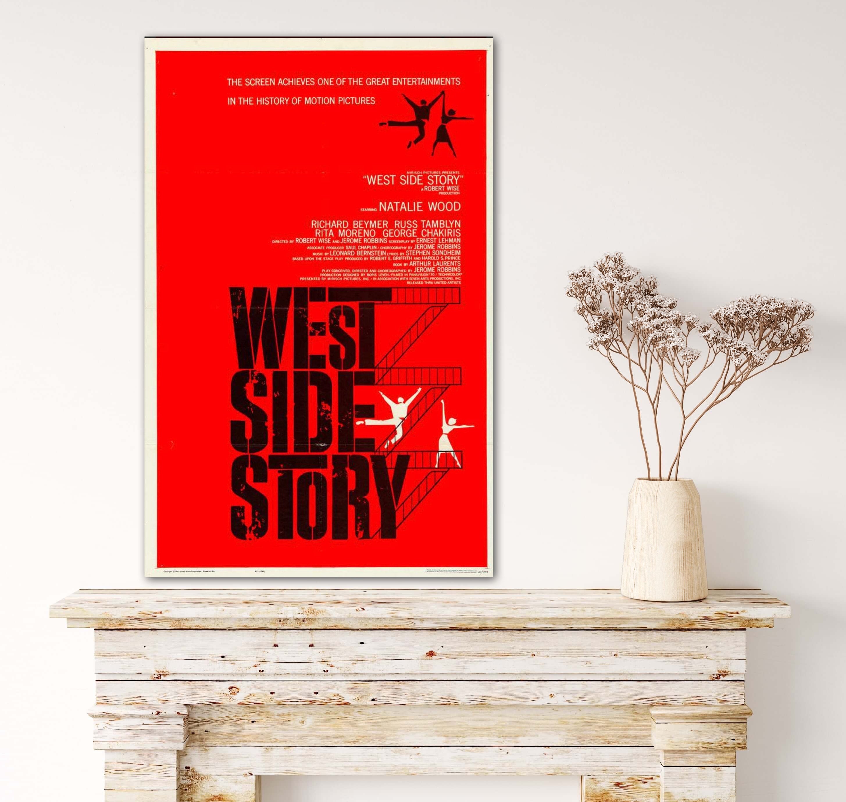 West Side Story Movie Poster Reproduction, Originally Released in 1961 ...