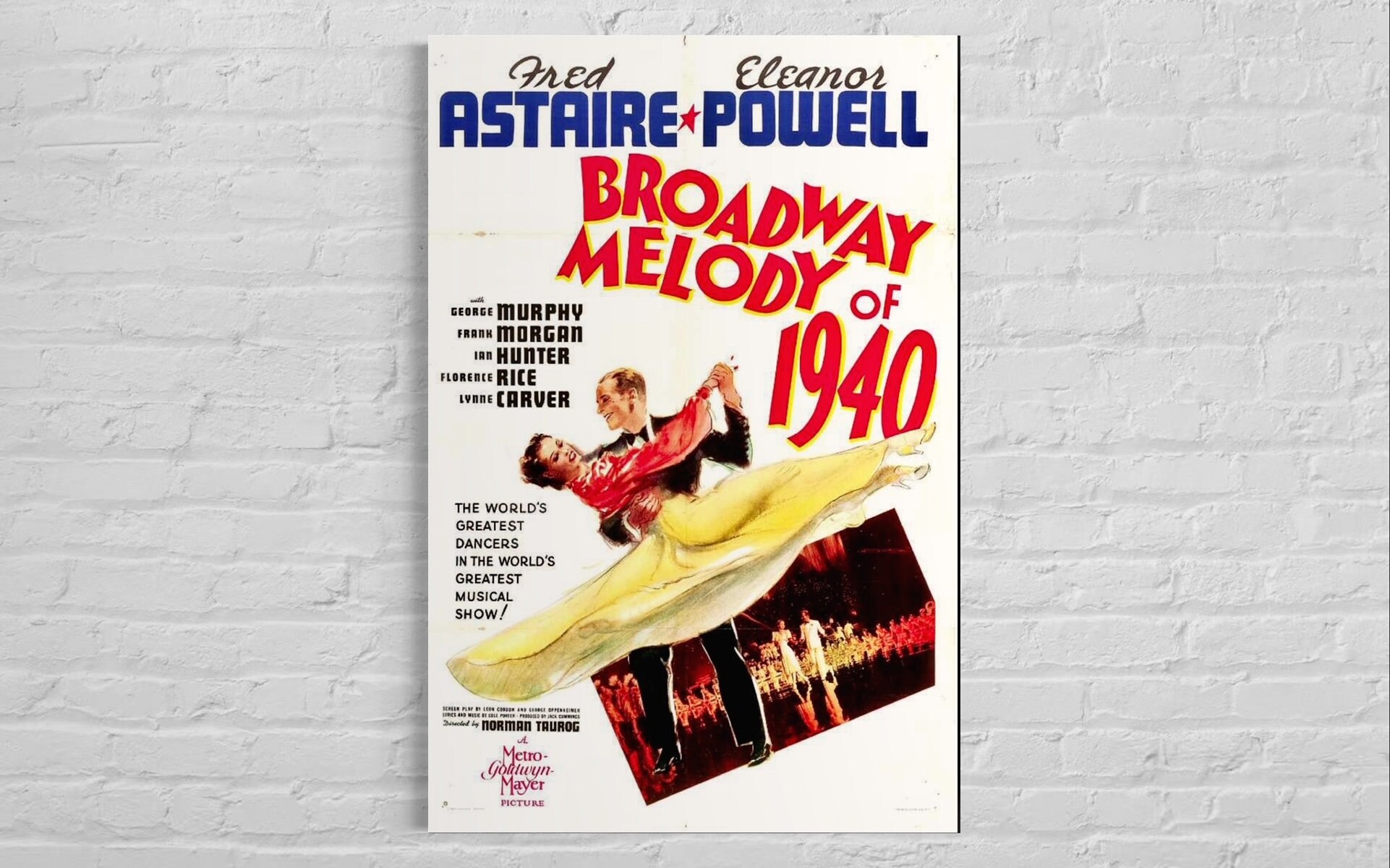 Broadway Melody Movie Poster Reproduction, Originally Released in 1940 ...