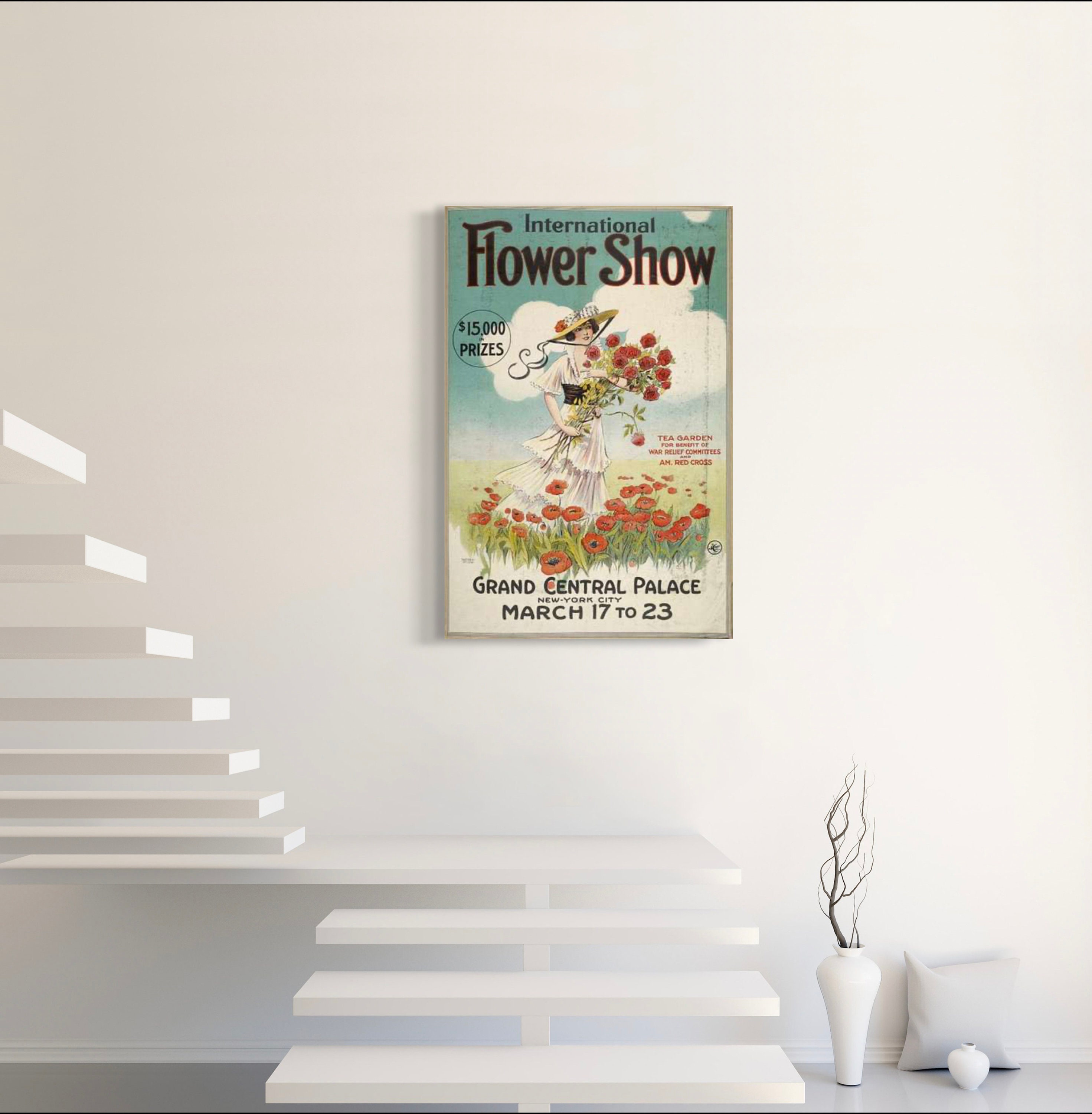 International Flower Show Poster Reproduction. Art Deco Poster, Wall ...