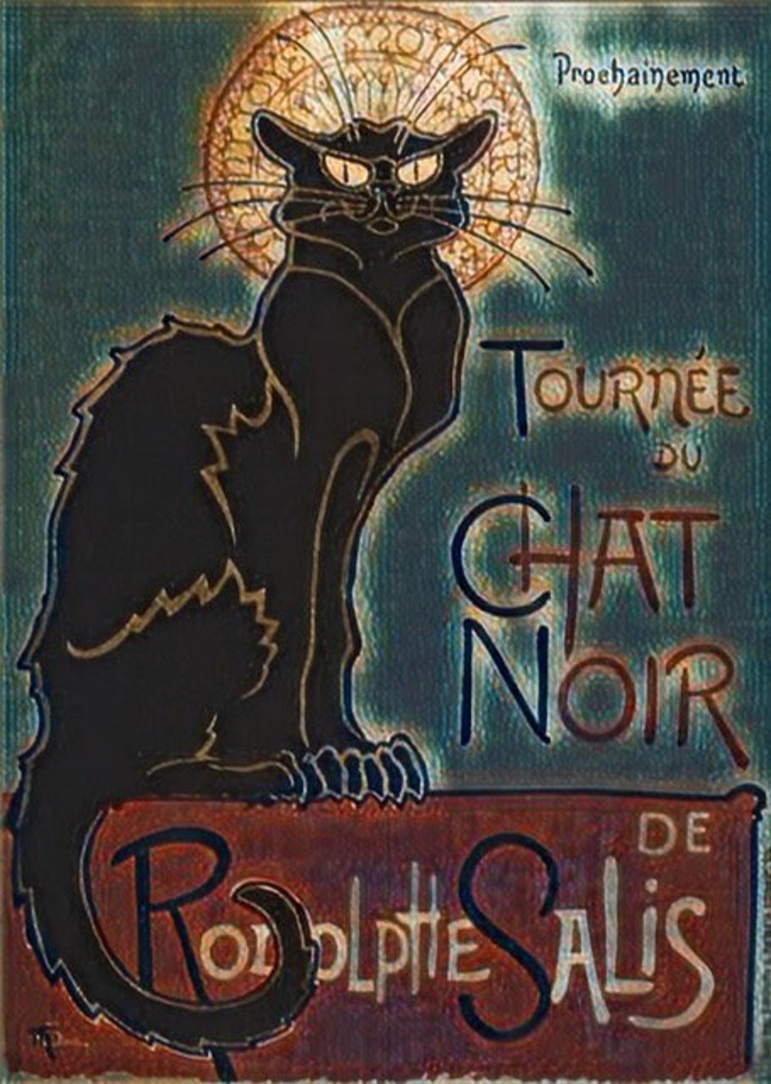 Tournee Du Chat Noir Darker Perspective Poster, Decorative Art, Art ...
