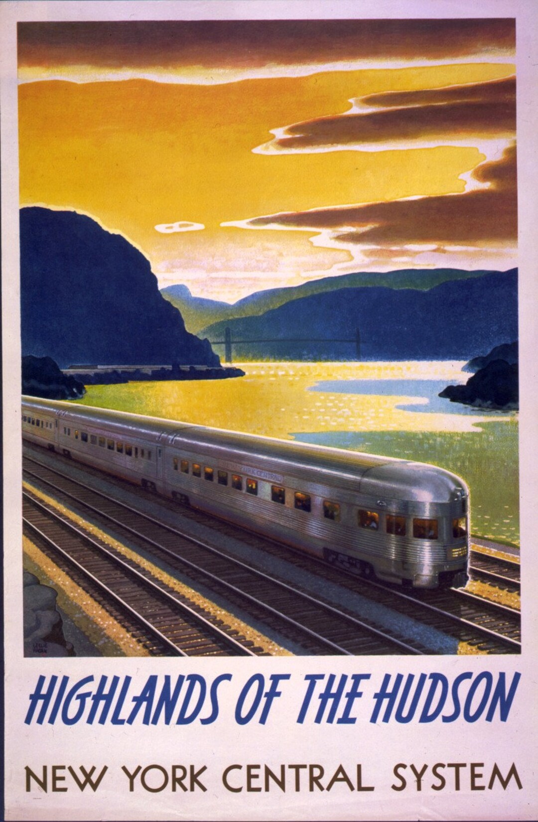 Highlands of the Hudson Train Poster New York Transportation - Etsy