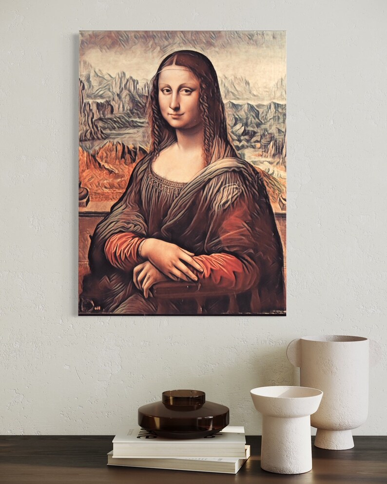 Leonardo Da Vinci's Portrait of Mona Lisa Del Giocondo on - Etsy