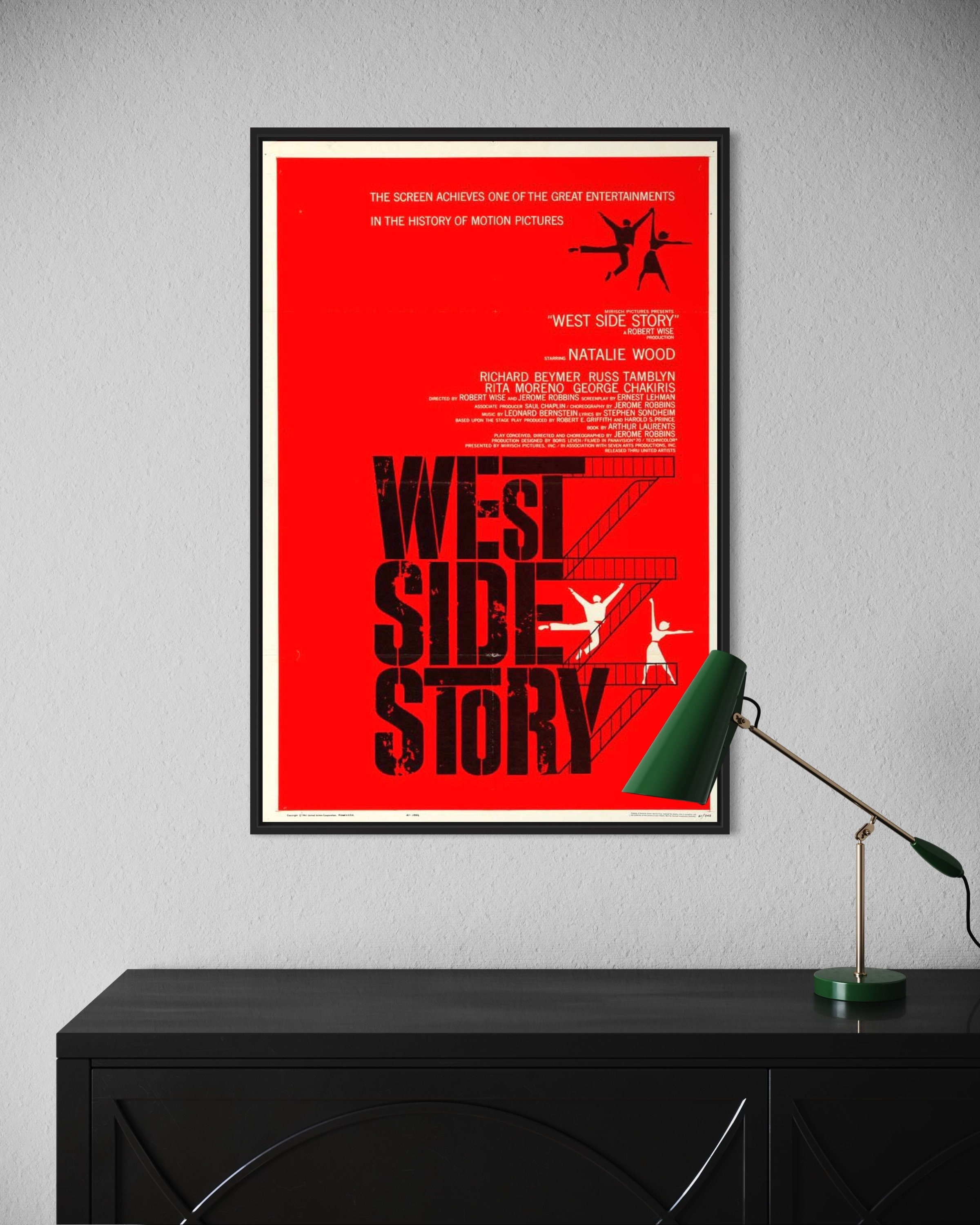 West Side Story Movie Poster Reproduction, Originally Released in 1961 ...