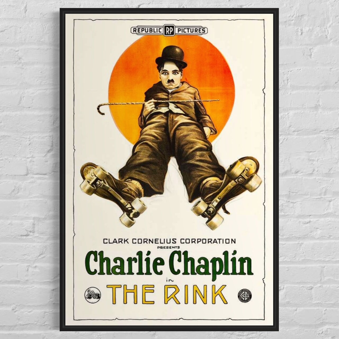 Charlie Chaplin the Rink Movie Poster Reproduction, Released in 1916 - Etsy