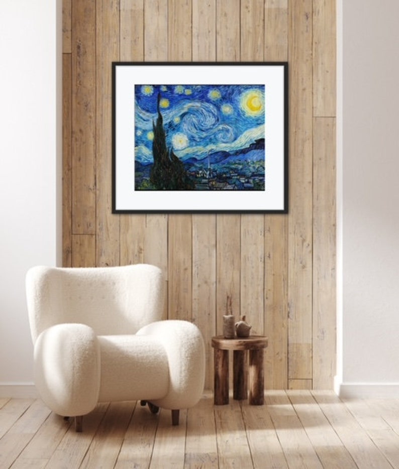 Starry Night by Vincent Van Gogh 1889 - Etsy