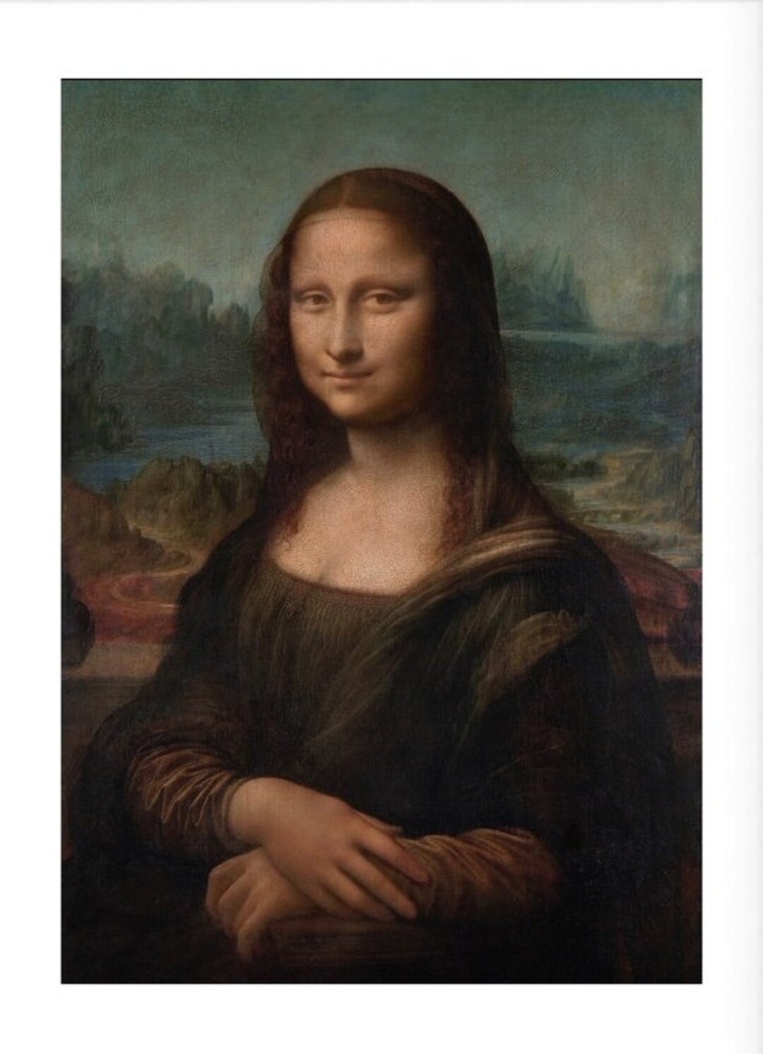 Leonardo Da Vinci's Portrait of Mona Lisa Del Giocondo - Etsy